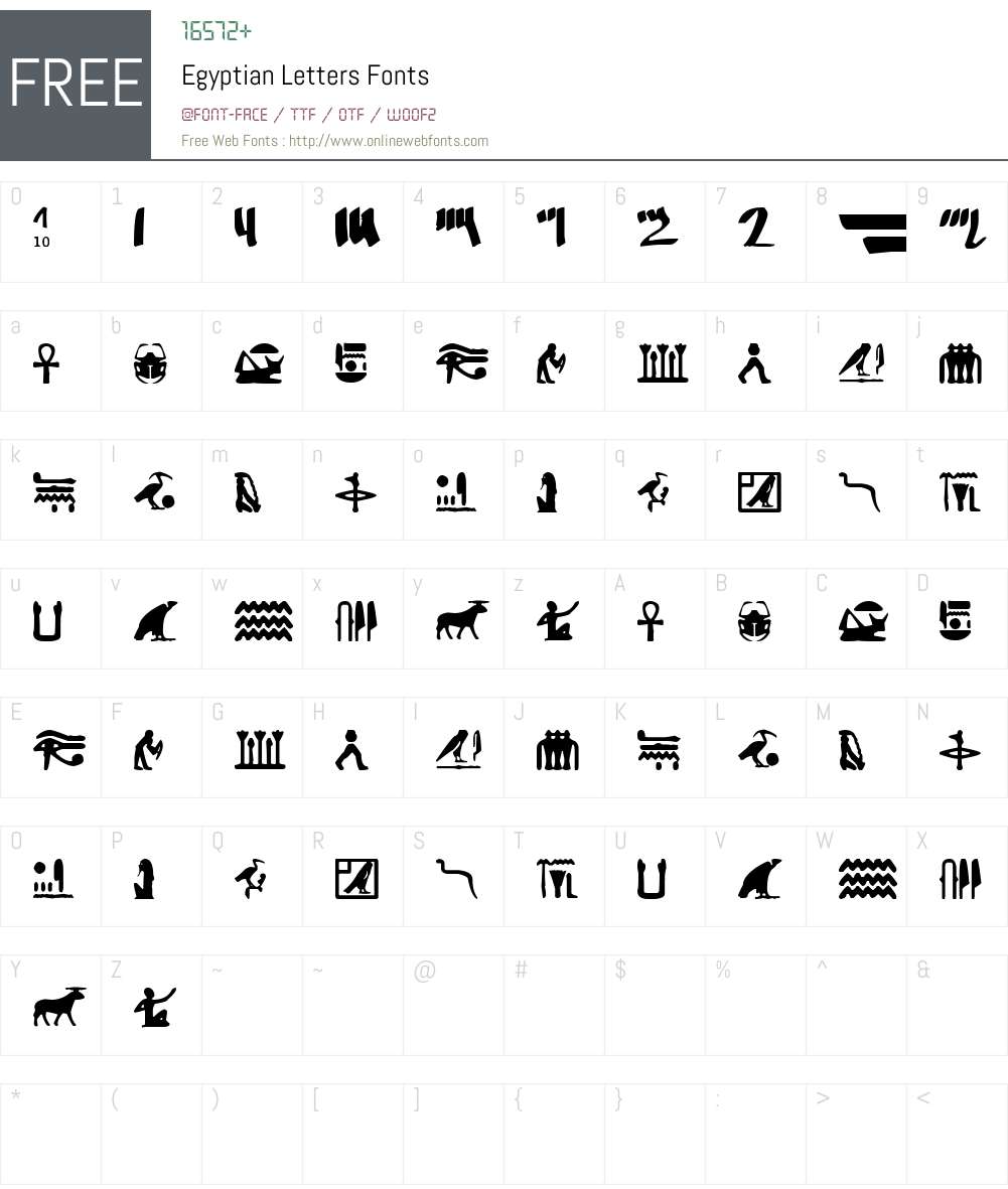 Egyptian Letters 1.10;March 10, 2021 Fonts Free Download ...