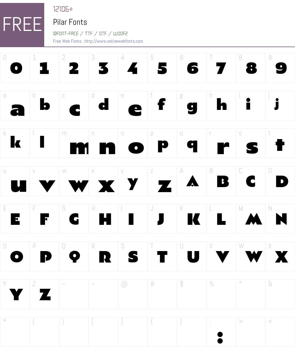 Pilar 1.0 Fonts Free Download - OnlineWebFonts.COM