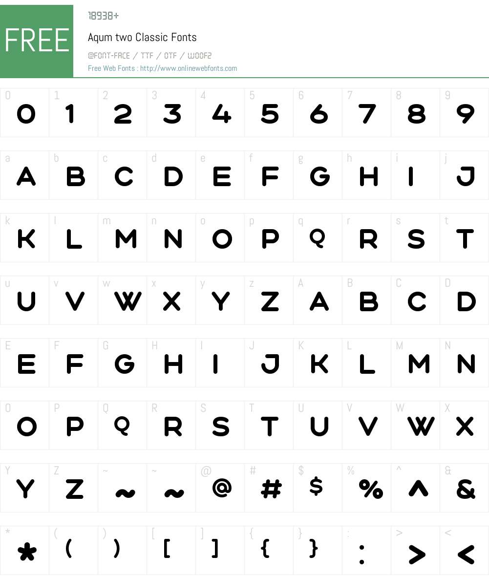 Aqum two 1.00 December 29, 2020, initial release Fonts Free Download ...