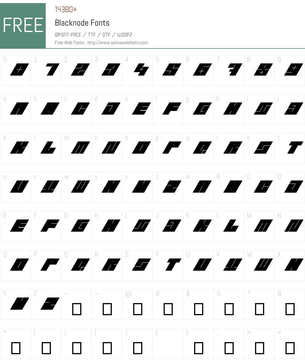 Blacknode 001.000 Fonts Free Download - OnlineWebFonts.COM