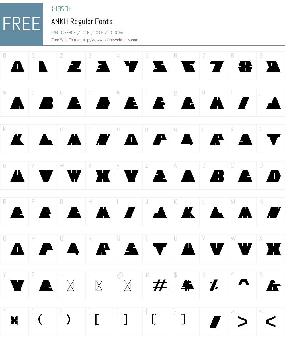 ANKH Regular 1.003;Fontself Maker 3.5.1 Fonts Free Download ...