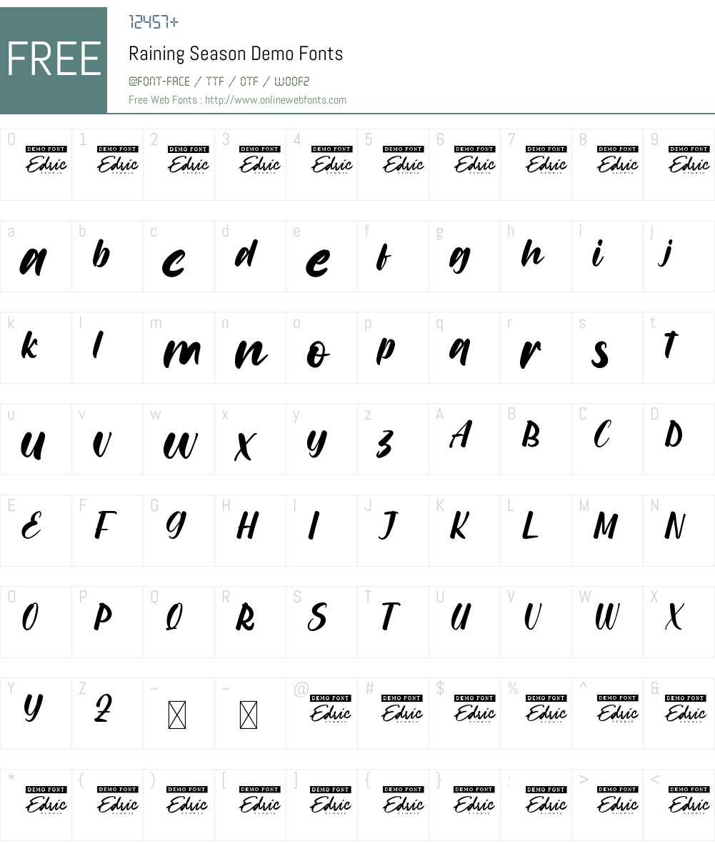 Raining Season Demo 1.003;Fontself Maker 3.5.7 Fonts Free Download ...