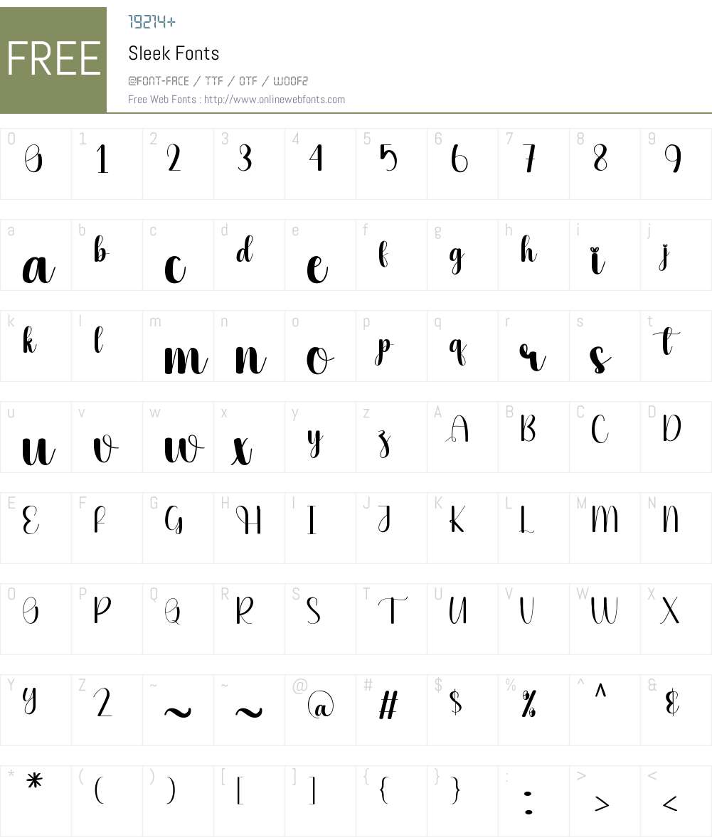 Sleek 1.002;Fontself Maker 3.5.8 Fonts Free Download - OnlineWebFonts.COM