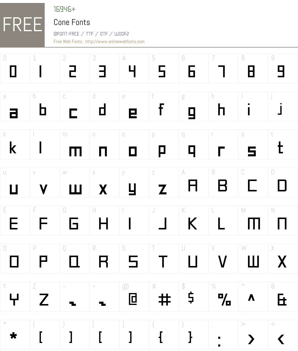 Cone 1.0 Fonts Free Download - OnlineWebFonts.COM