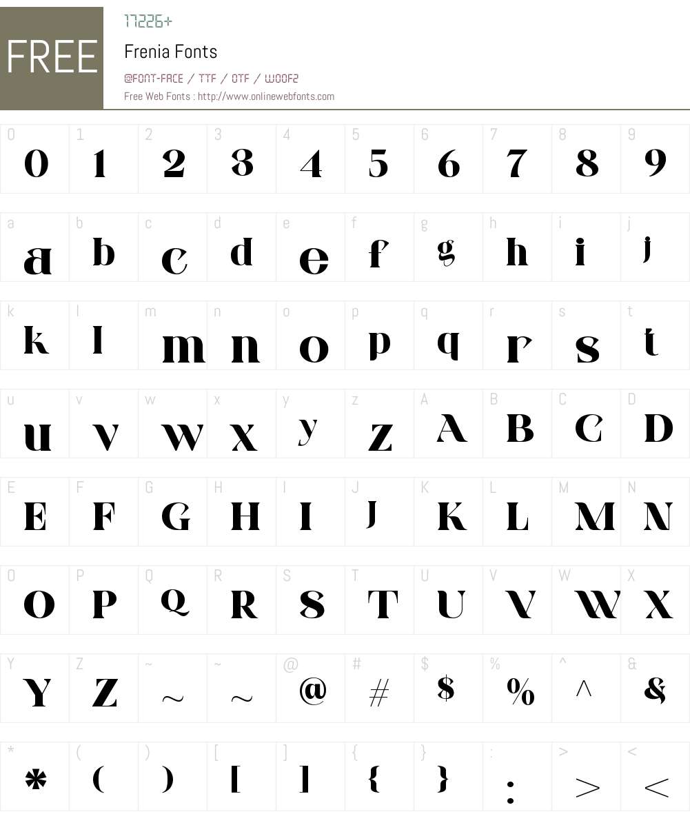 Frenia 1.009;Fontself Maker 3.5.9 Fonts Free Download - OnlineWebFonts.COM