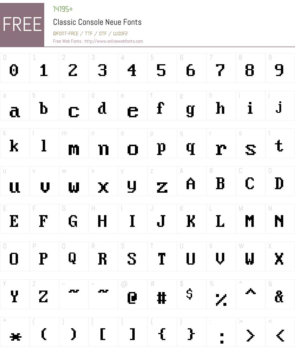 Classic Console Neue 2.150 Fonts Free Download - OnlineWebFonts.COM