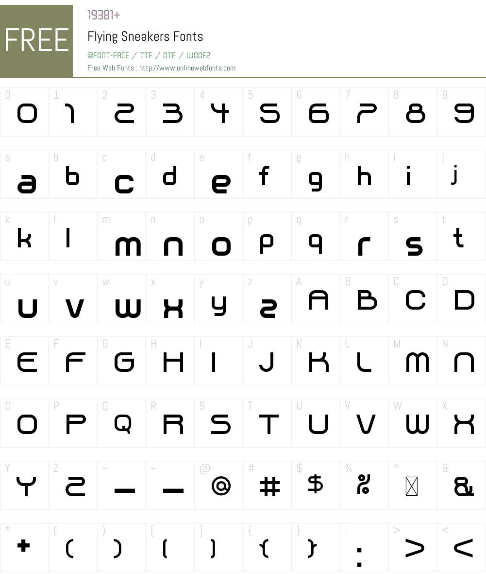 Flying Sneakers 1.002;Fontself Maker 3.5.7 Fonts Free Download ...