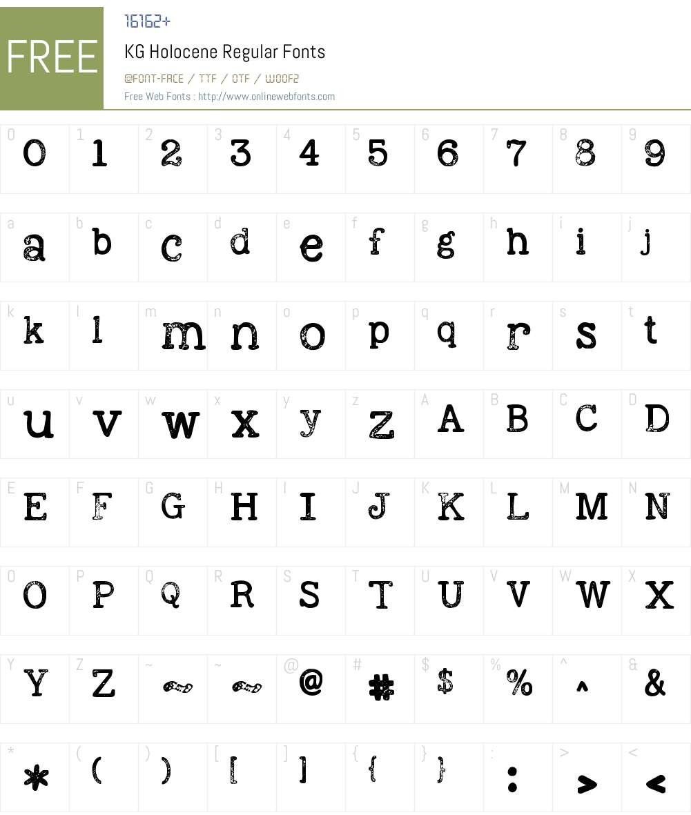 KG Holocene Regular 1.000 Fonts Free Download - OnlineWebFonts.COM