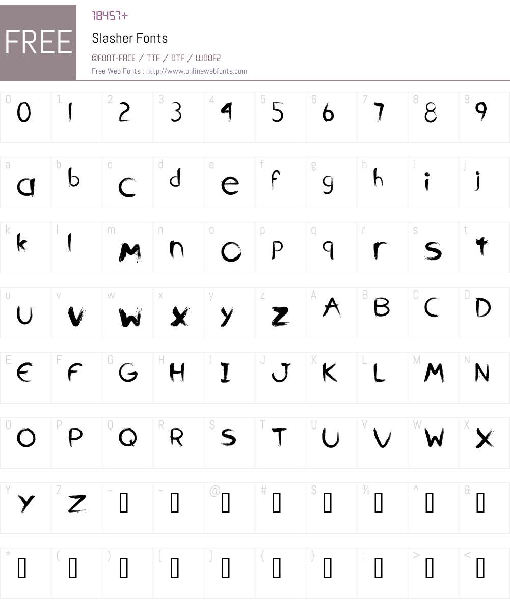 Slasher Macromedia Fontographer 4.1 3/5/99 Fonts Free Download ...