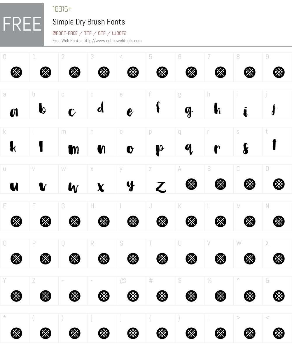 Simple Dry Brush 0.001 June 5, 2019 Fonts Free Download ...