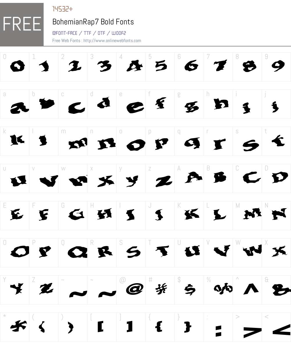 BohemianRap7 Bold Altsys Metamorphosis:10/28/94 Fonts Free Download ...