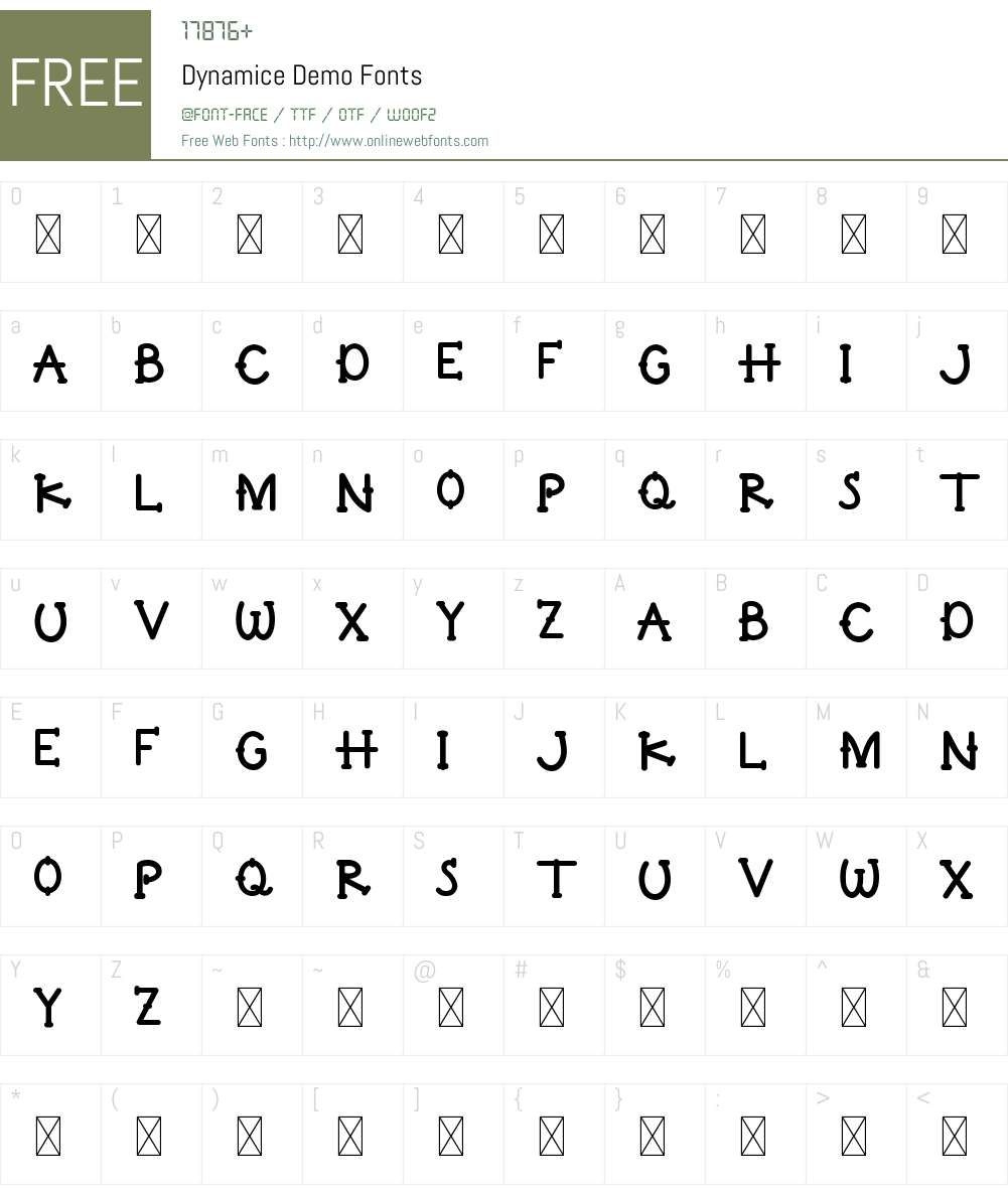Dynamice Demo 1.001;Fontself Maker 3.5.1 Fonts Free Download ...