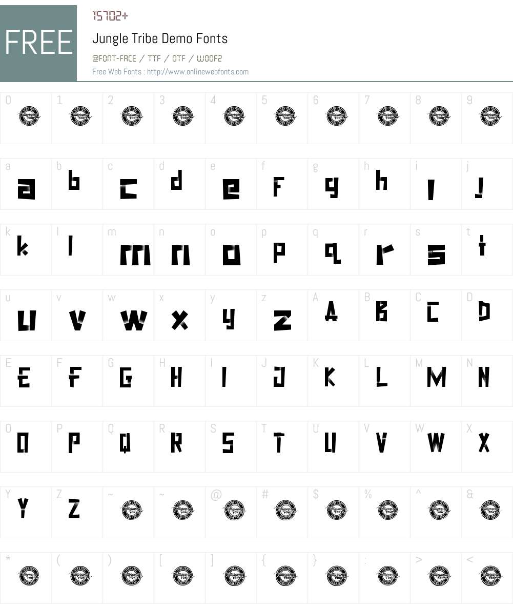 Jungle Tribe Demo 1.002;Fontself Maker 3.5.7 Fonts Free Download ...