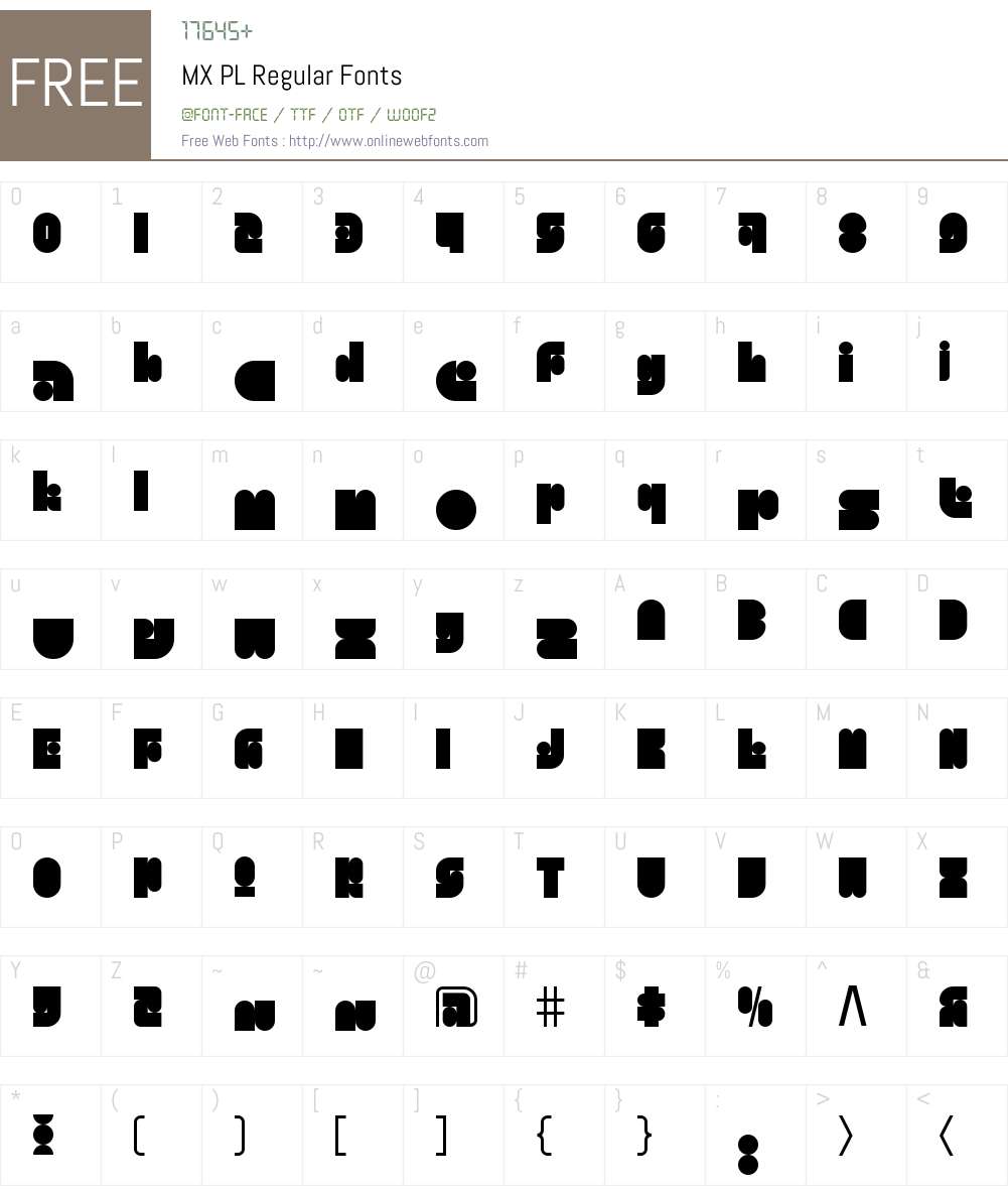 MX PL 1.0 Fonts Free Download - OnlineWebFonts.COM