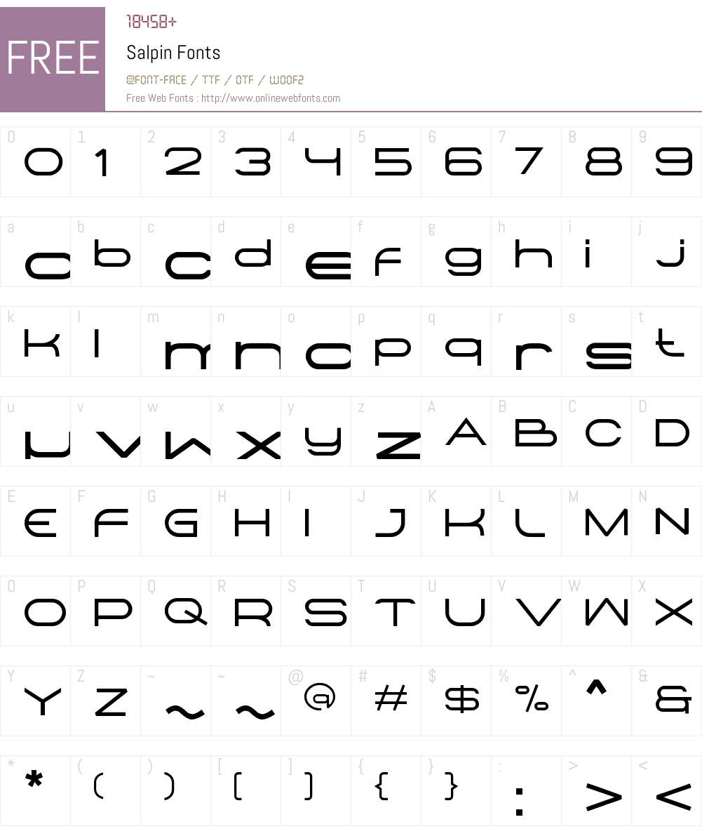 Salpin 1.00;May 27, 2021;FontCreator 13.0.0.2683 32-bit Fonts Free ...