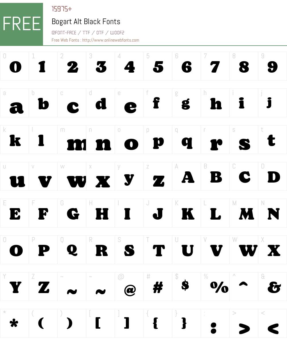 Bogart Alt Black 1.000 Fonts Free Download - OnlineWebFonts.COM