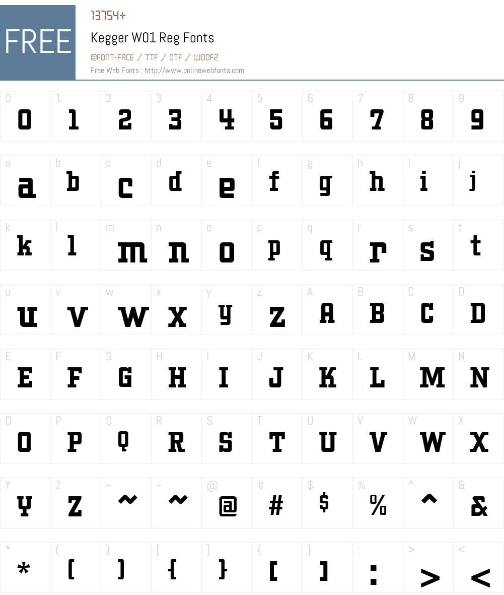 Kegger W01 Reg 1.00 Fonts Free Download - OnlineWebFonts.COM