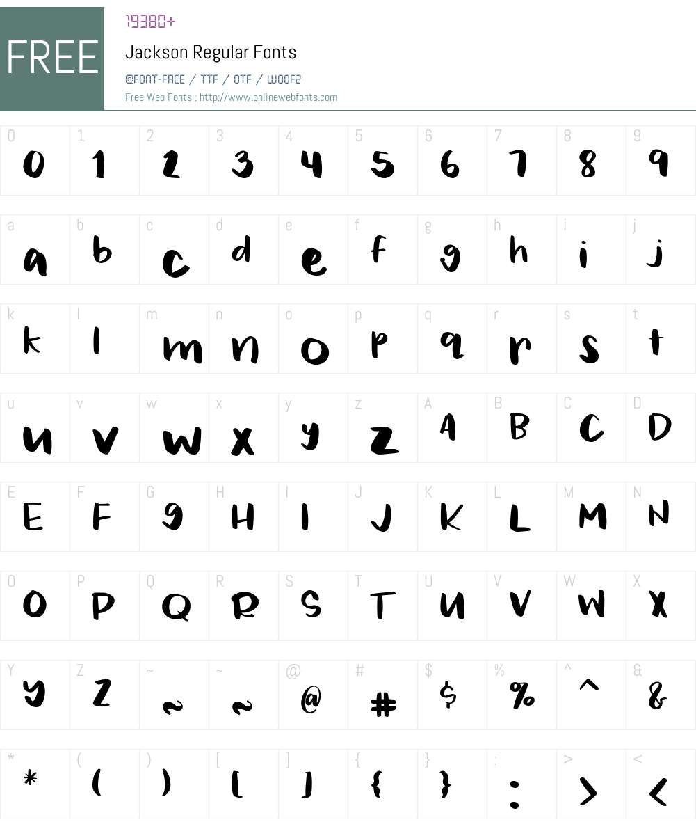 Jackson 1.000 Fonts Free Download - OnlineWebFonts.COM