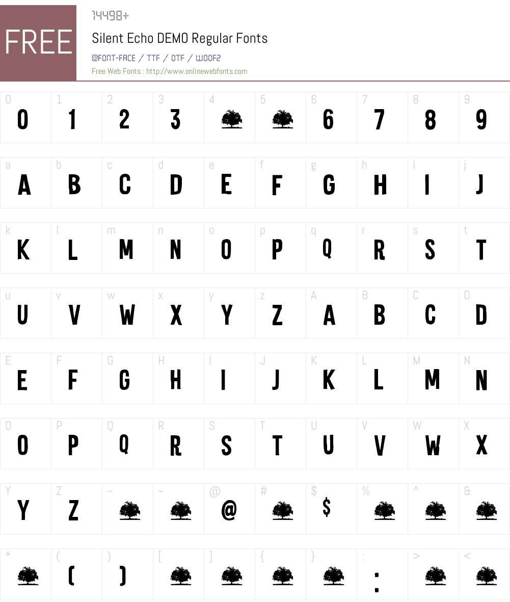 Silent Echo DEMO 1.000 Fonts Free Download - OnlineWebFonts.COM