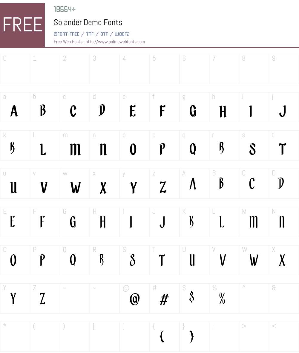 Solander Demo 1.000 Fonts Free Download - OnlineWebFonts.COM