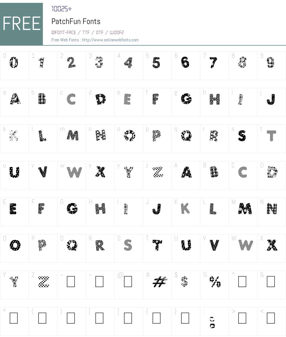 PatchFun PatchFun Fonts Free Download - OnlineWebFonts.COM