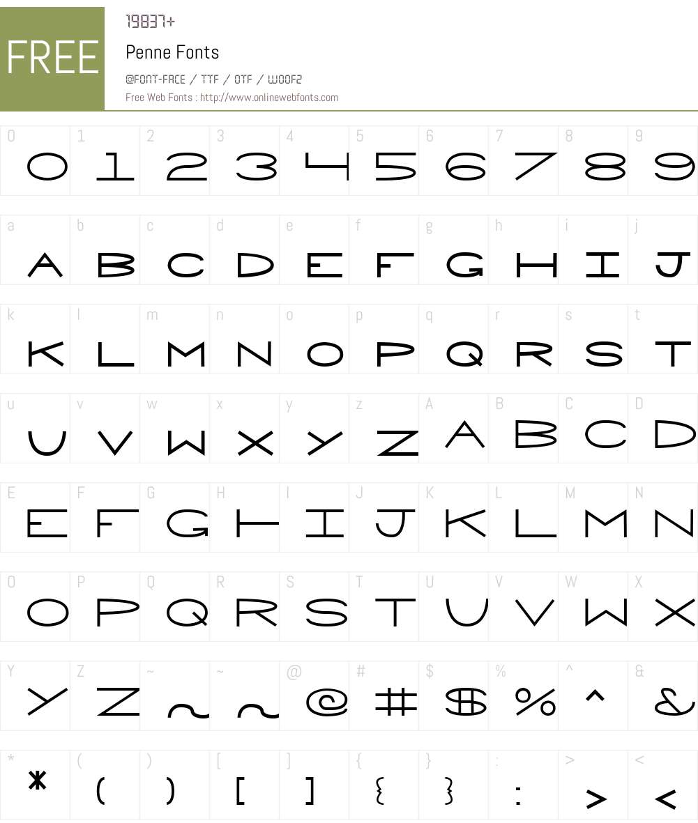 Penne Fonts Free Download - OnlineWebFonts.COM