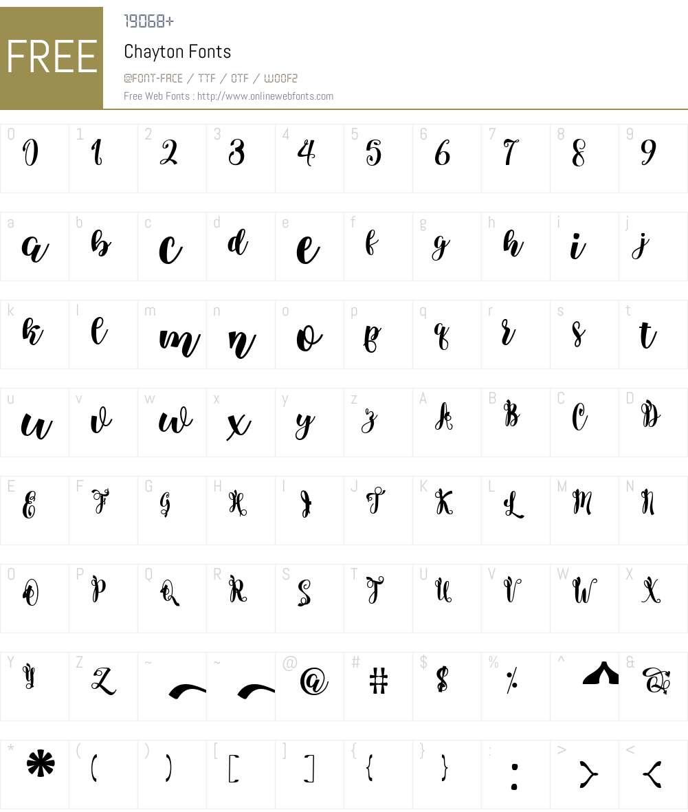 Chayton 1.0 Fonts Free Download - OnlineWebFonts.COM