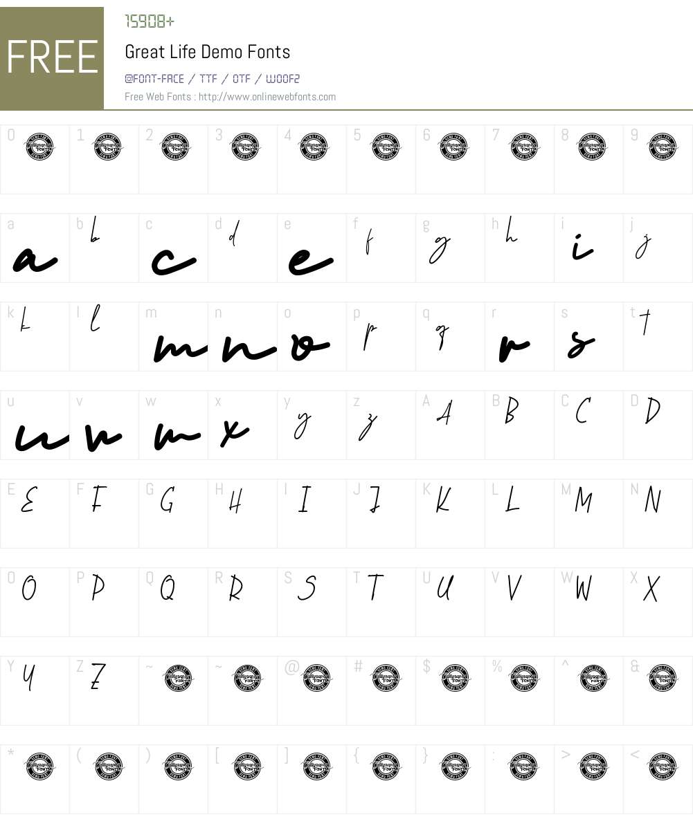 Great Life Demo 1.002;Fontself Maker 3.5.7 Fonts Free Download ...