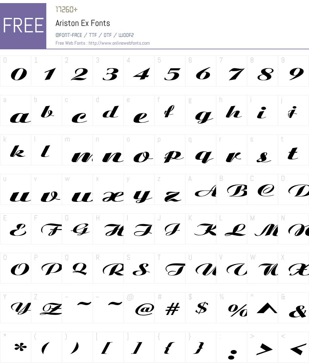 Ariston Ex AristonEx Fonts Free Download - OnlineWebFonts.COM