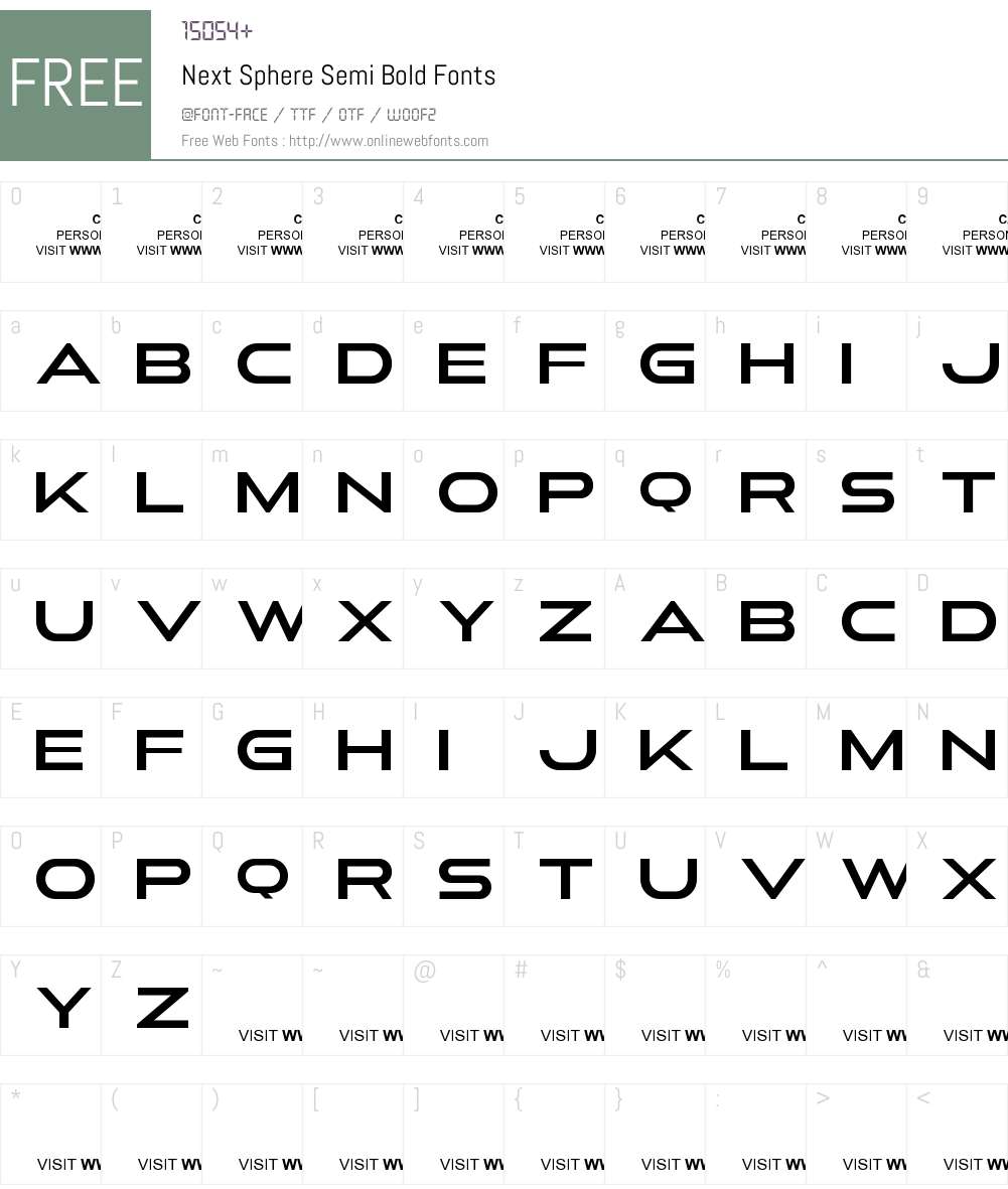 Next Sphere Semi Bold 001.000 Fonts Free Download - OnlineWebFonts.COM
