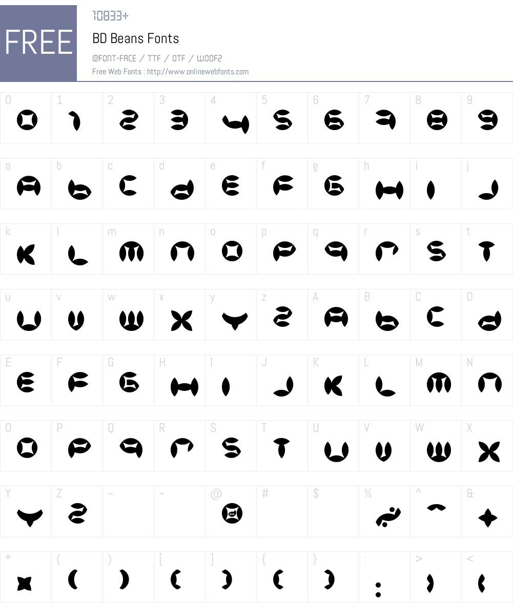 BD Beans 1.000;PS 001.000;hotconv 1.0.38 Fonts Free Download - OnlineWebFonts.COM