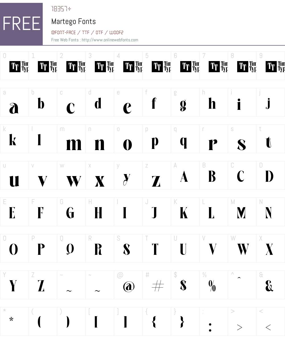 Martego 1.000;January 15, 2025;FontCreator 15.0.0.2955 64-bit Fonts ...