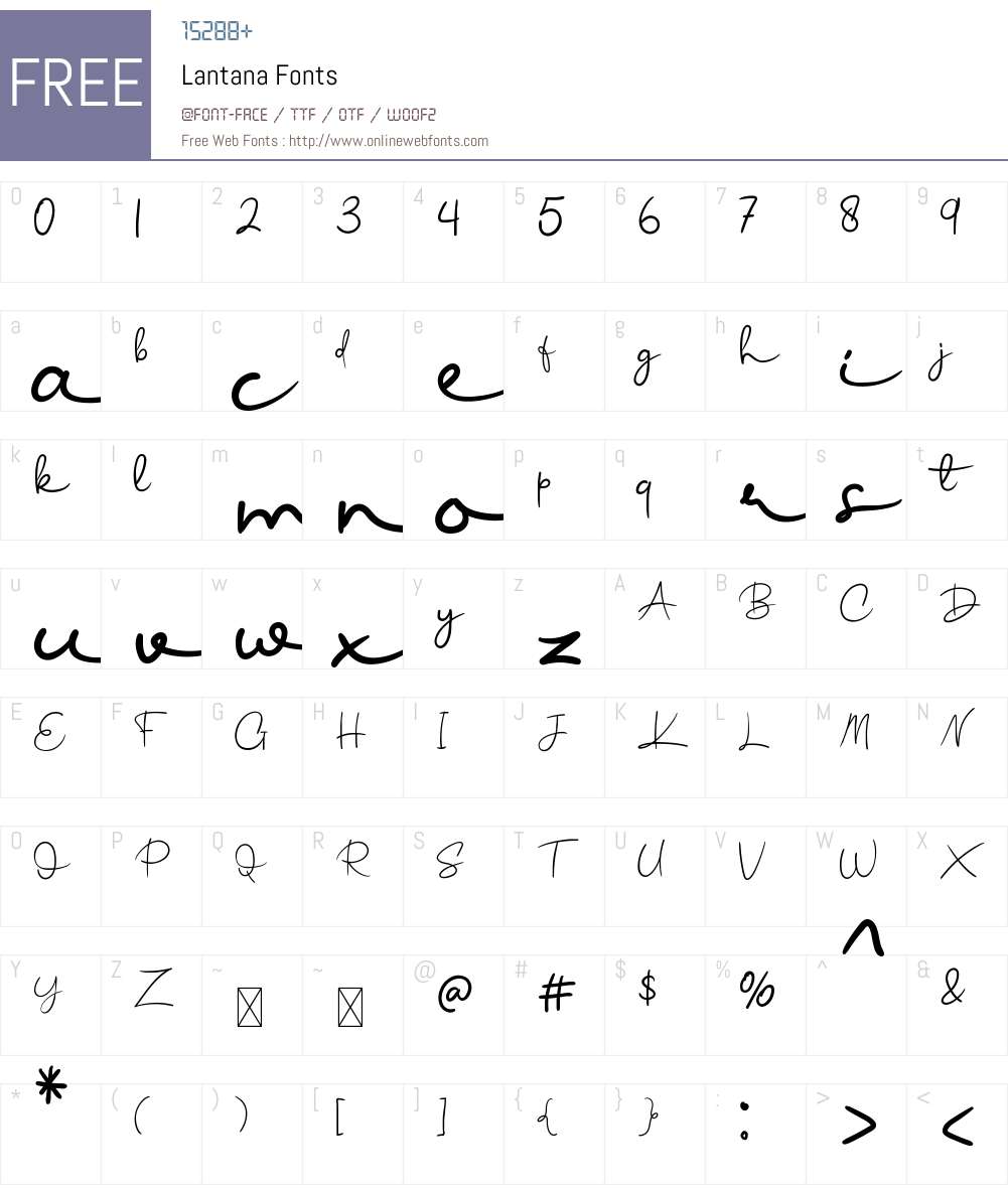 Lantana 1.003;Fontself Maker 3.5.2 Fonts Free Download - OnlineWebFonts.COM