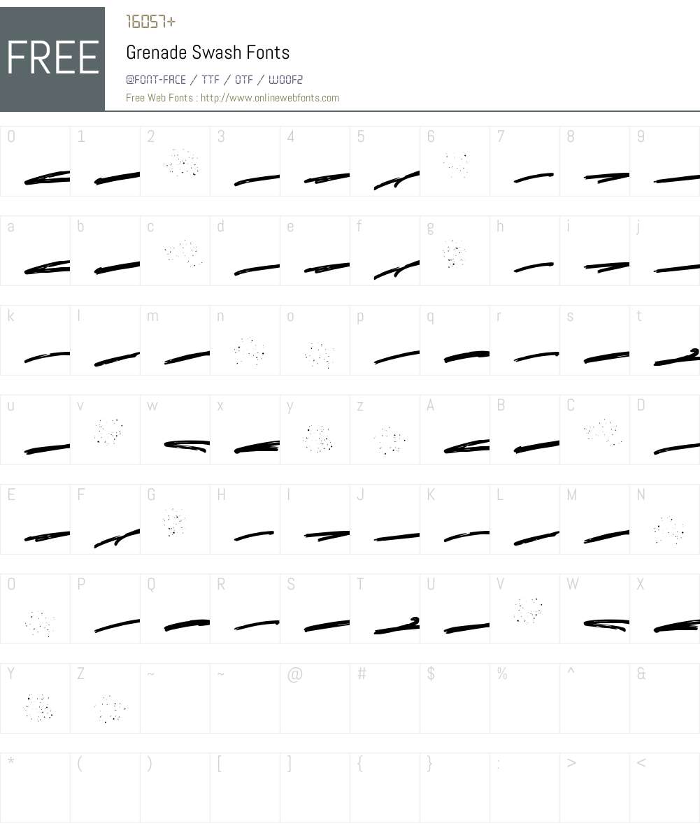Grenade Swash 1.0 Fonts Free Download - OnlineWebFonts.COM
