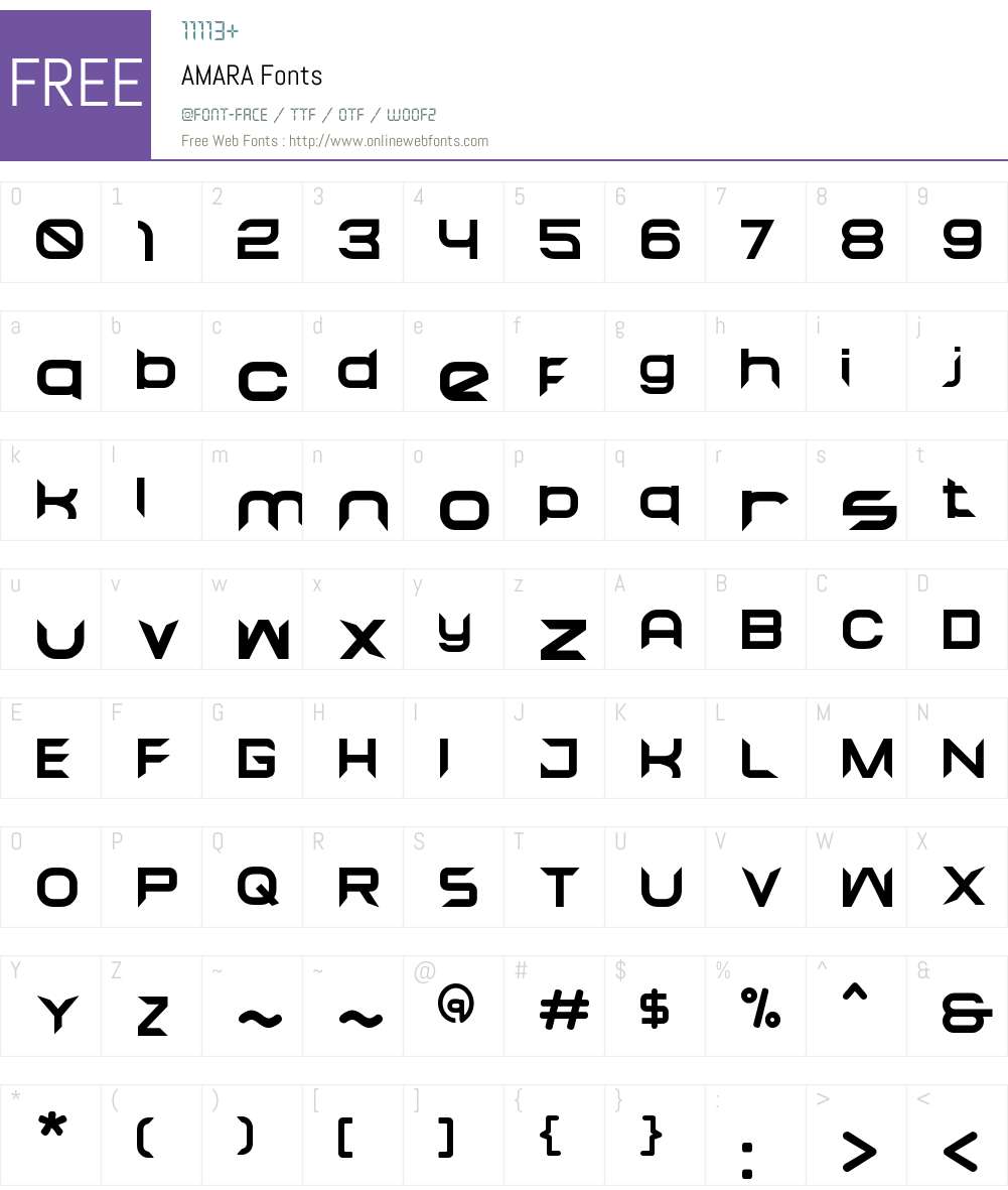 AMARA 1.00;May 28, 2021;FontCreator 13.0.0.2683 32-bit Fonts Free ...