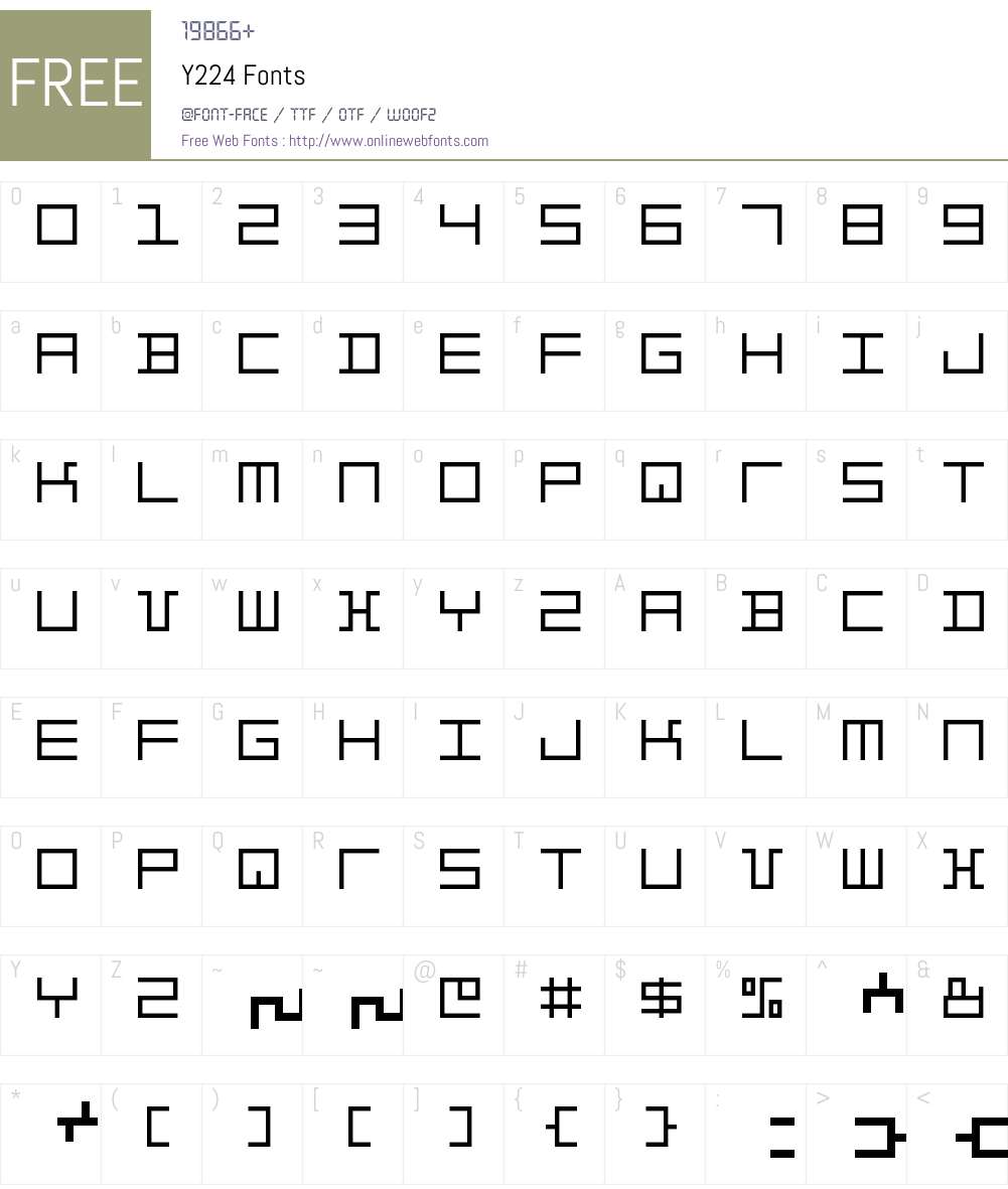 Y224 1.10 Fonts Free Download - OnlineWebFonts.COM
