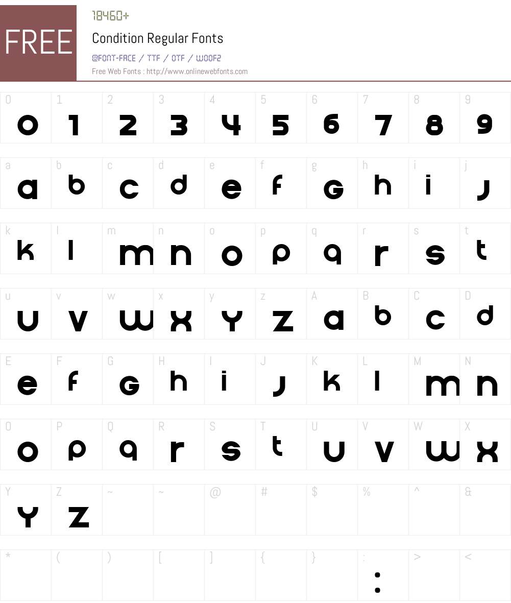 Condition 1.000 Fonts Free Download - OnlineWebFonts.COM