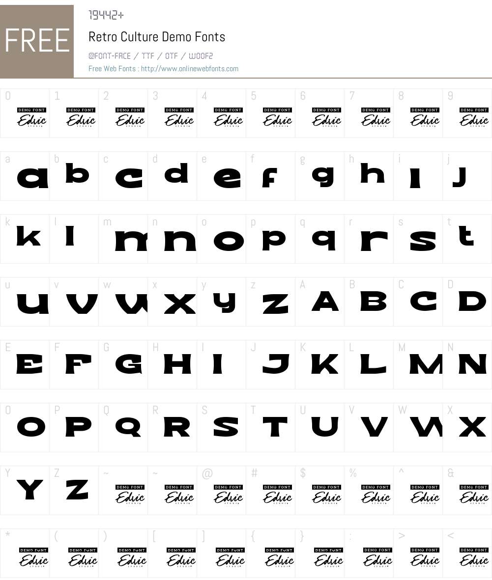 Retro Culture Demo 1.001;Fontself Maker 3.5.7 Fonts Free Download ...