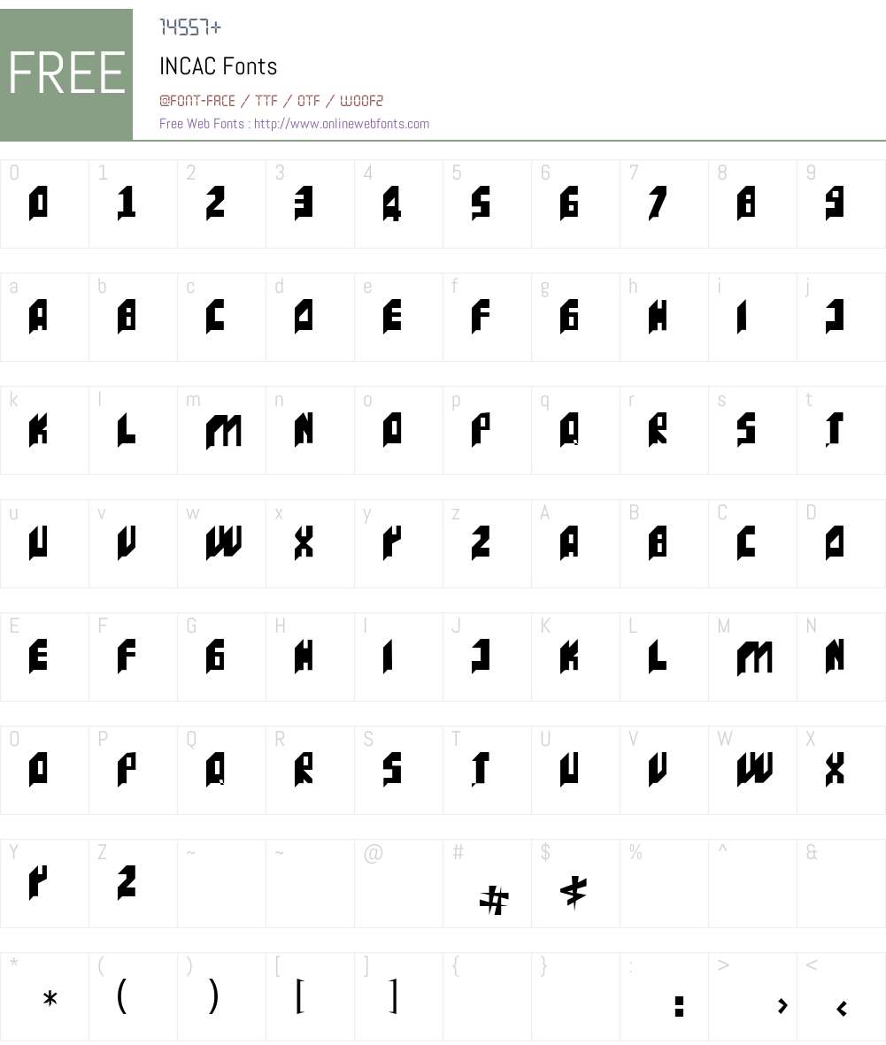 INCAC Fonts Free Download - OnlineWebFonts.COM