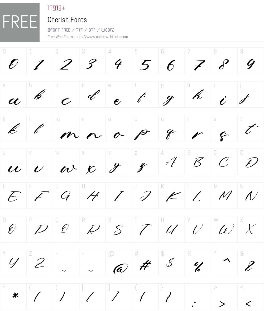 Cherish 1.001;Fontself Maker 3.5.7 Fonts Free Download - OnlineWebFonts.COM