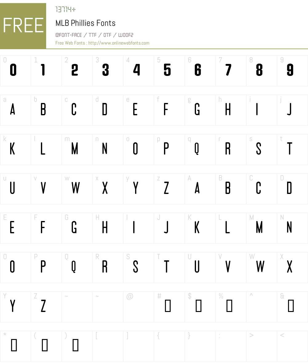 MLB Phillies Macromedia Fontographer 4.1 9/29/04 Fonts Free Download ...
