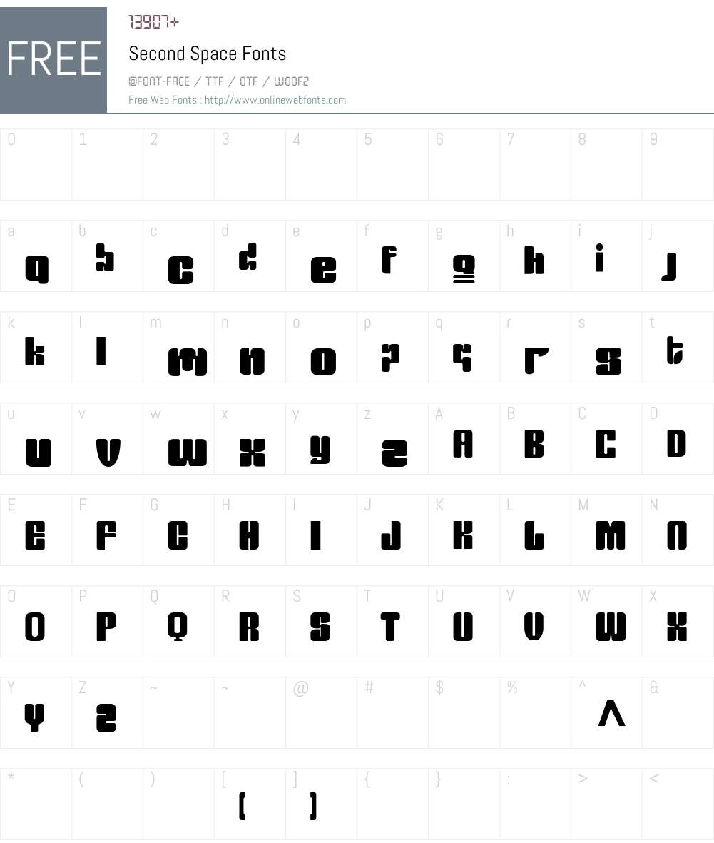 Second Space fontlab Fonts Free Download - OnlineWebFonts.COM