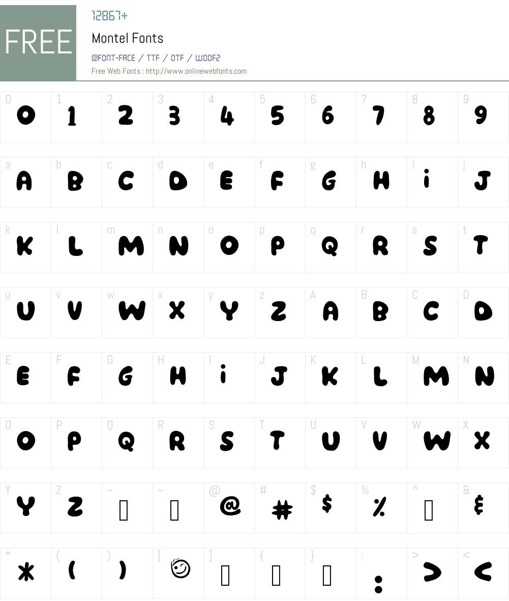 Montel 001.000 Fonts Free Download - OnlineWebFonts.COM