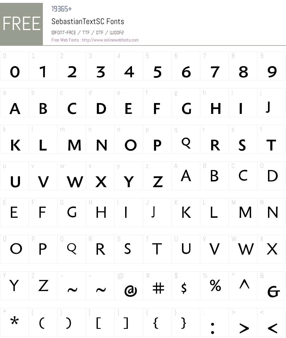 SebastianTextSC 001.000 Fonts Free Download - OnlineWebFonts.COM
