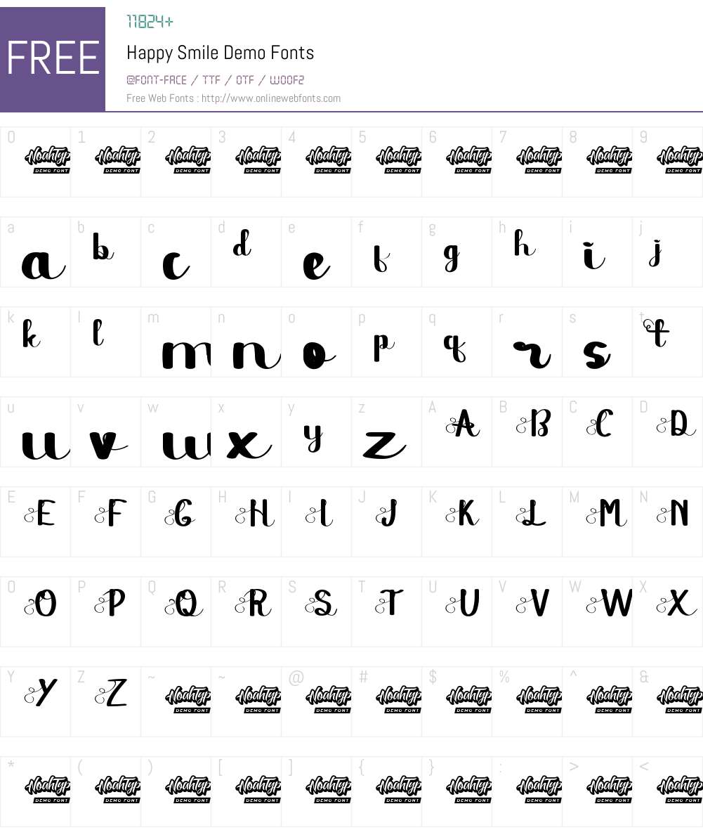 Happy Smile Demo 1.002;Fontself Maker 3.5.4 Fonts Free Download ...