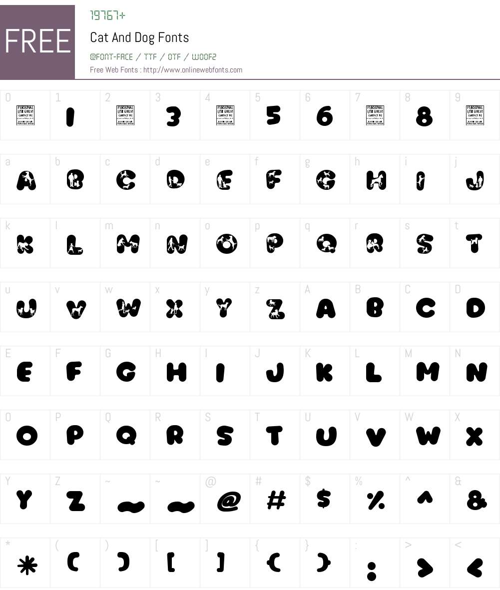 Cat And Dog 1.004;Fontself Maker 3.5.8 Fonts Free Download ...