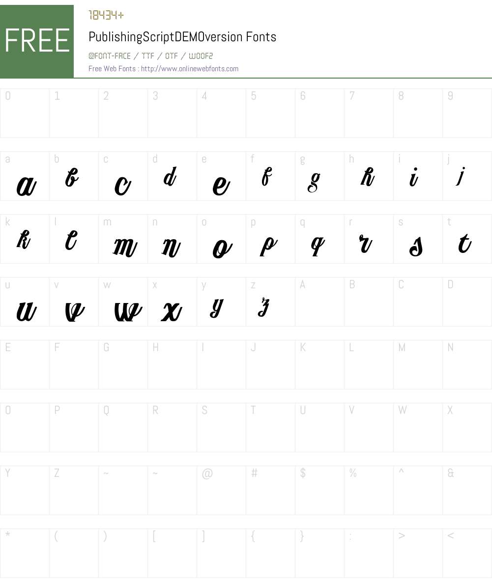 PublishingScriptDEMOversion 1.00 September 10, 2018, initial release Fonts Free Download ...