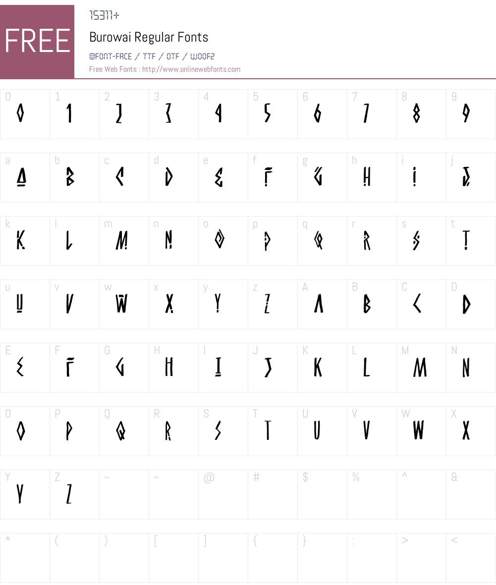 Burowai 1.000 Fonts Free Download - OnlineWebFonts.COM