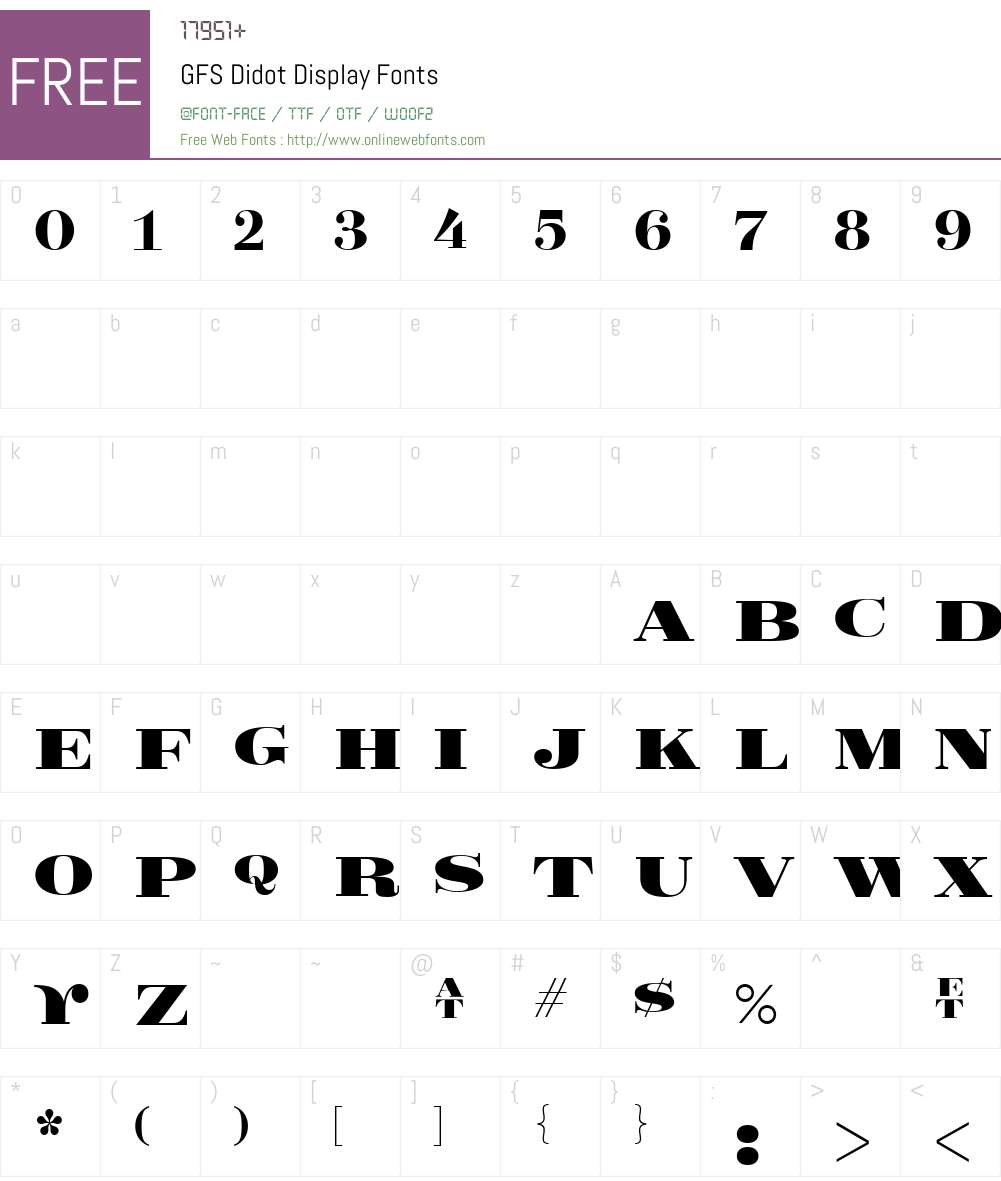 GFS Didot Display 1.000 Fonts Free Download - OnlineWebFonts.COM