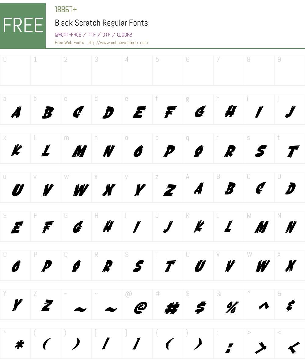 Black Scratch 1.001;Fontself Maker 3.5.7 Fonts Free Download - OnlineWebFonts.COM